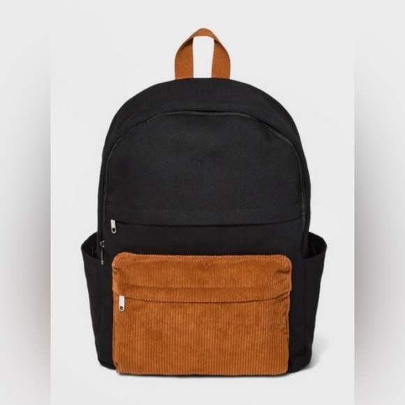 wild fable | Bags | Nwt Wild Fable Dome Backpack Blackbrown Corduroy ...